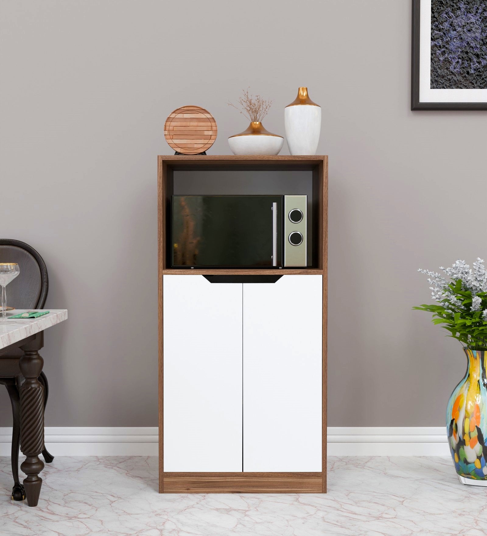 Spydercraft Matte Finish Magenta Multipurpose Cabinet| Color: White an ...