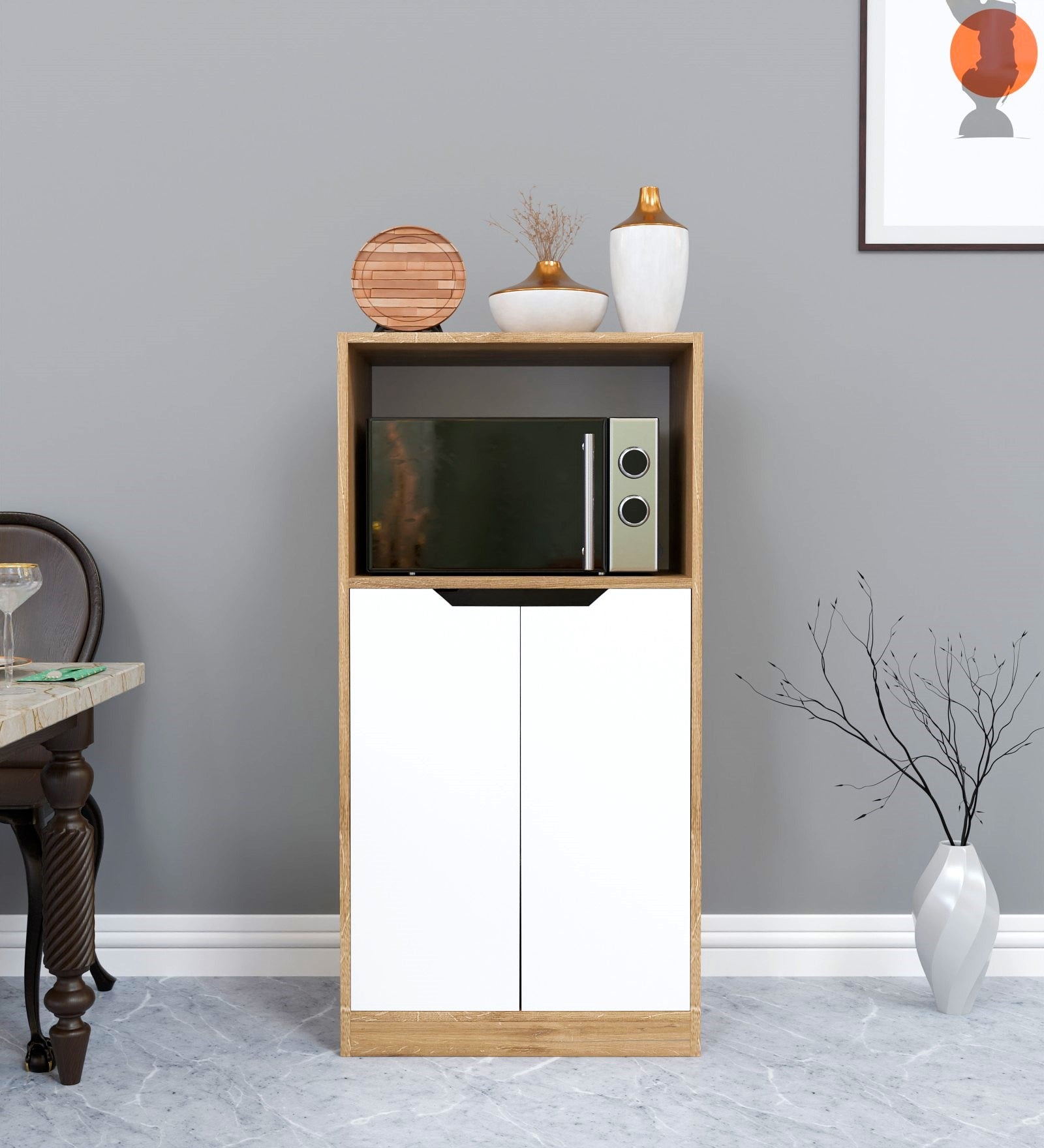 Spydercraft Matte Finish Magenta Multipurpose Cabinet| Color: White an ...